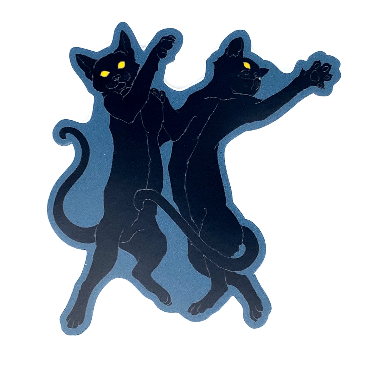 Midnight Dancing Cats Sticker – Dandelion Thief